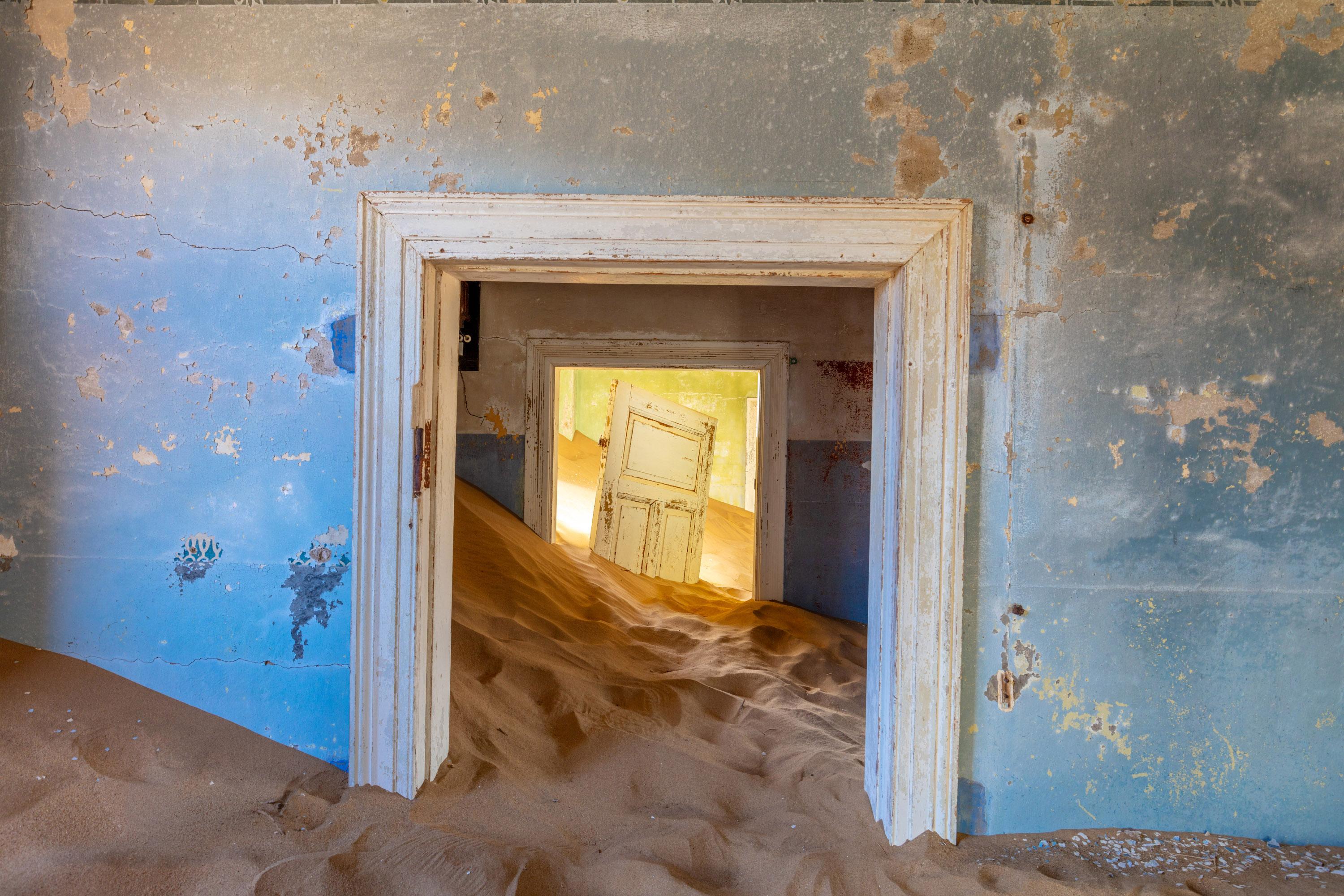 Buried house, Kolmanskop, Namib, Namibia